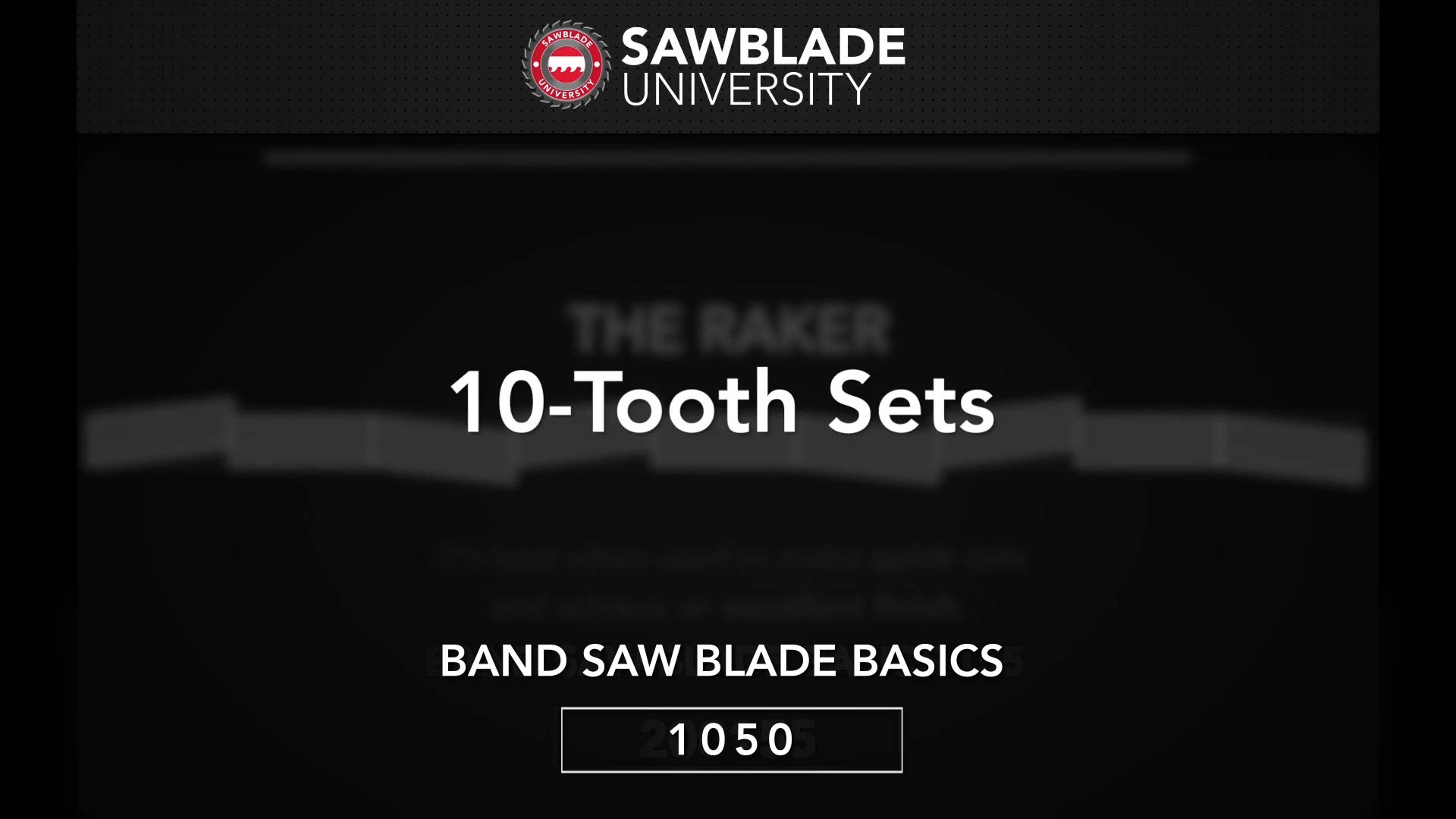 1050 - 10 - Tooth Sets - SawbladeUniversity.com